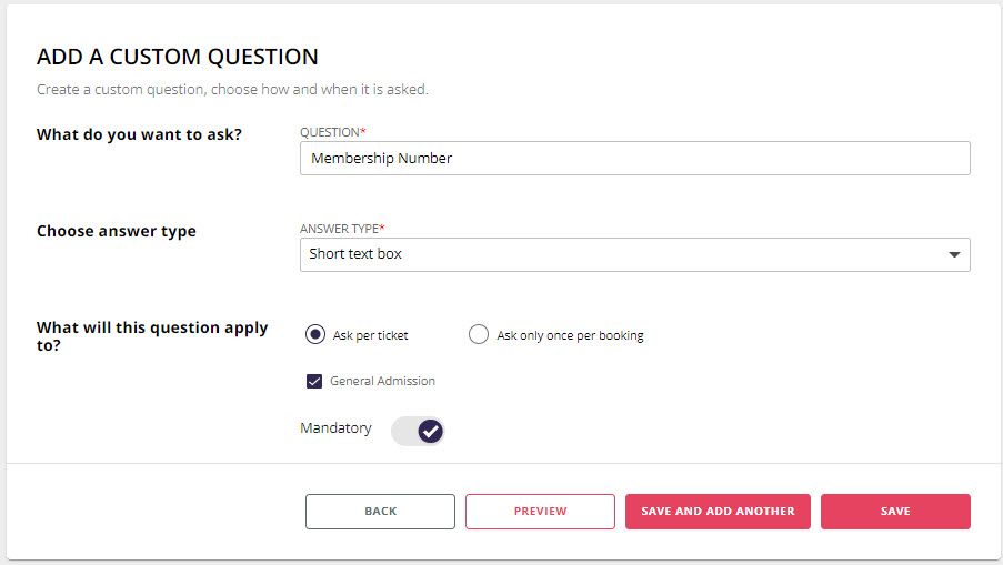 Custom Forms (Previously Data Collection) – Vanco Events